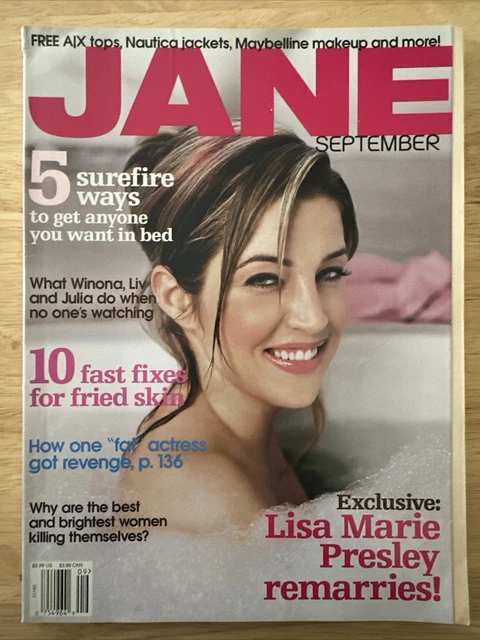 JANE MAGAZINE LISA Marie Presley September 2003 NEW W/ NO LABEL £46.57 ...