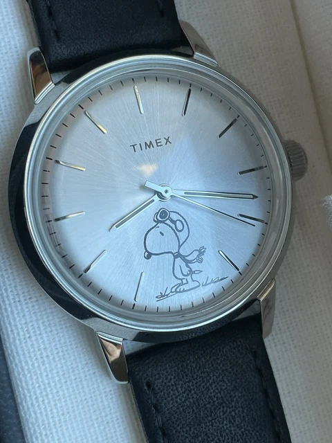 TIMEX MARLIN PEANUTS Snoopy Fliyng Ace Automatic watch RARE $410.00 ...