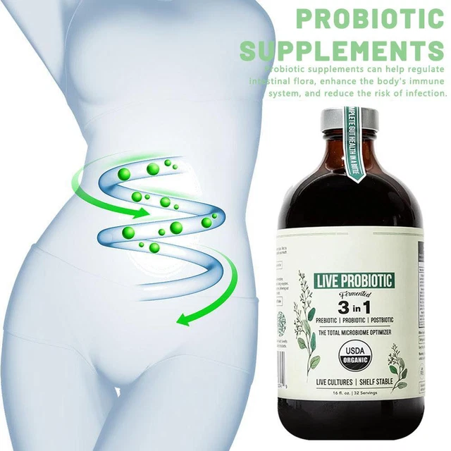 2X LIVE PROBIOTIC Prebiotic&Postbiotic Organic Live Culture 10 ...