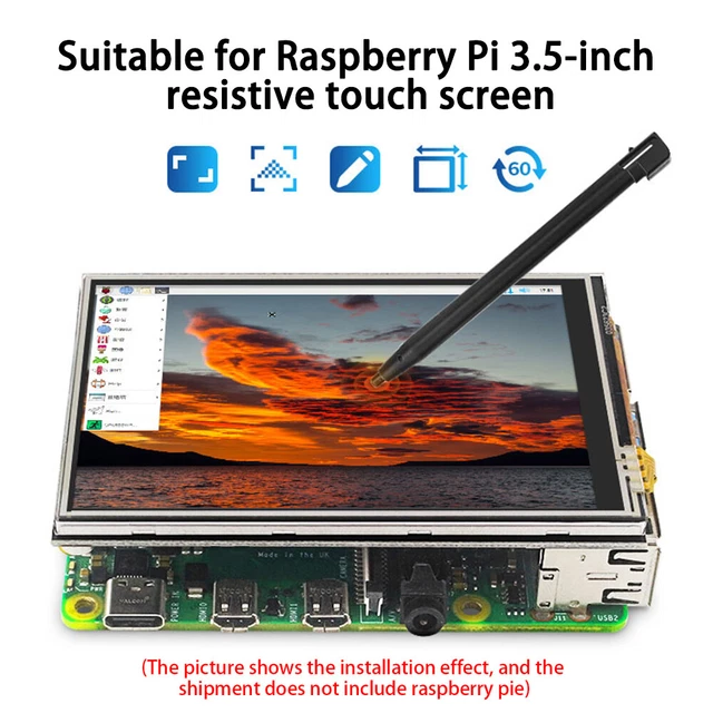3.5 INCH SPI TFT LCD Display Touch Screen Monitor For Raspberry Pi 4B ...