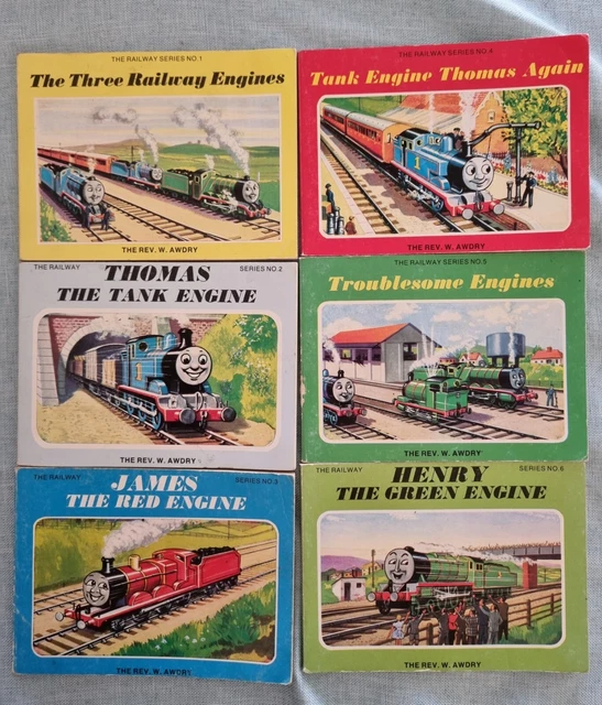 THOMAS THE TANK Engine - The Rev W Awdry - Railway Series Books 1-6 ...