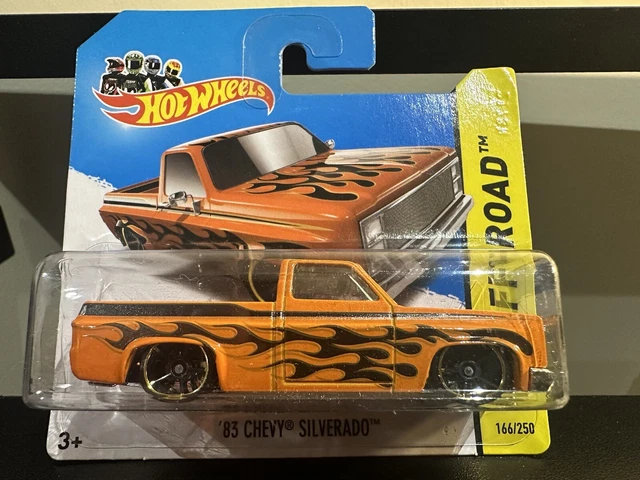 HOT WHEELS 83 chevy silverado Off Road Orange Flames £8.99 - PicClick UK