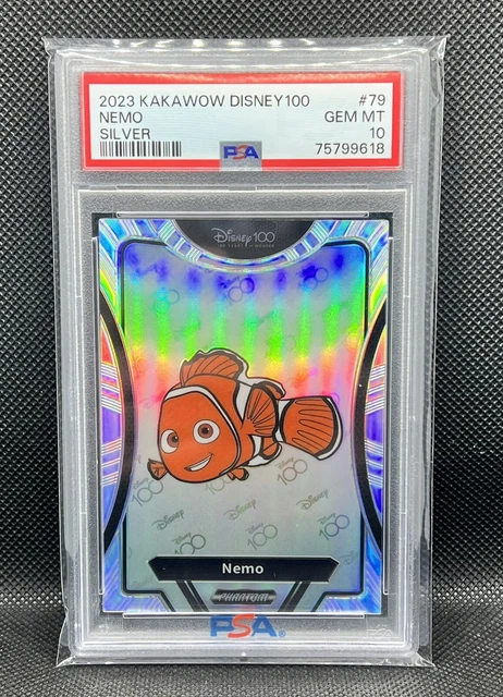2023 KAKAWOW DISNEY 100 Phantom Silver NEMO 🐟🐠🐡🐋🦈 #79 PSA 10 Gem Mint ...