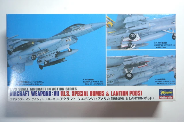 1/72 HASEGAWA SUPERB Aircraft Weapons Special Bombs & Lantirn Complete ...