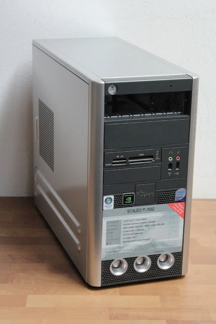 FUJITSU SIEMENS SCALEO PI Micro ATX PC Gehäuse silber #5244 EUR 20,00 ...