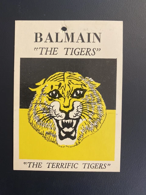 1968 NRL SCANLENS Balmain West Tigers Team Mascot Card EUR 105,56 ...