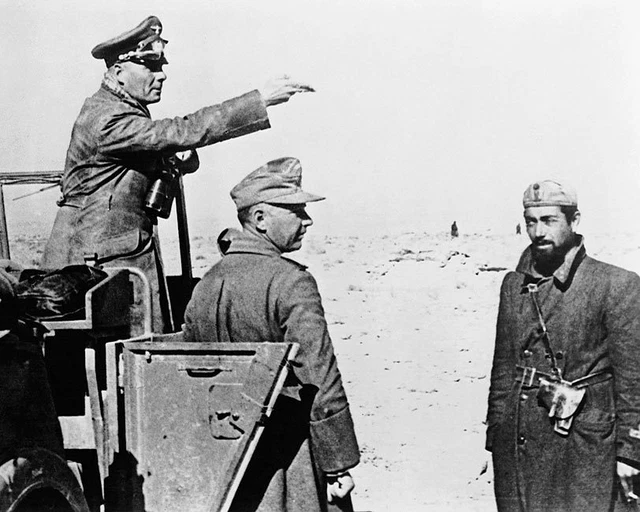 ERWIN ROMMEL 'DESERT FOX' OF AFRIKA KORPS WWII 8x10 SILVER HALIDE PHOTO ...