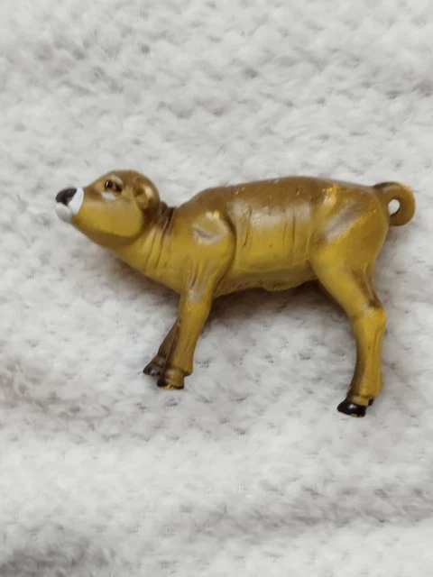 VINTAGE AAA /ELC Calf Baby Cow Farm Animal Plastic Toy £5.90 - PicClick UK