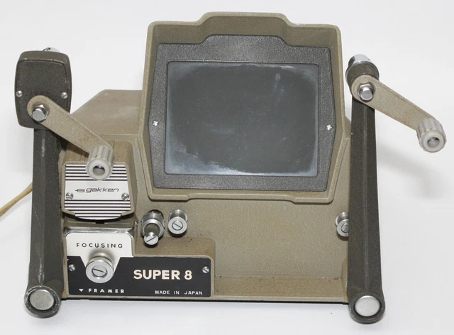 VINTAGE GAKKEN SUPER 8 Viewer and 8mm Eumig Film Tape Splicer Untested ...
