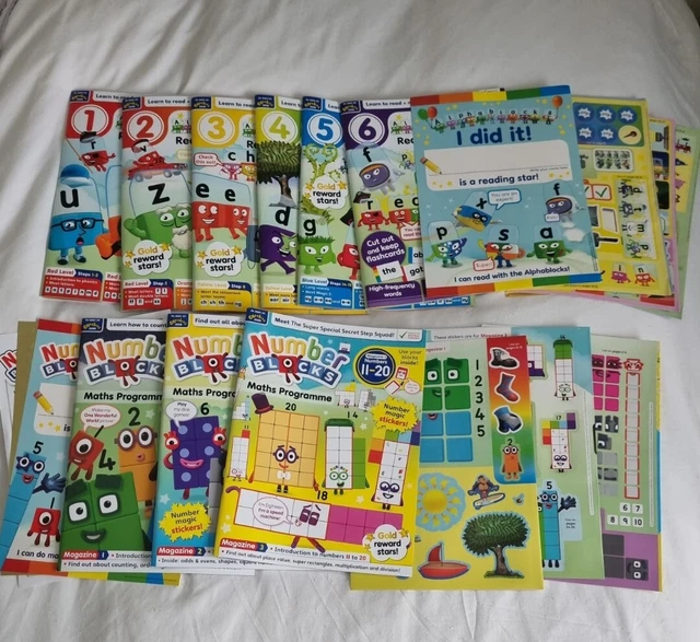 NUMBERBLOCKS ALPHABLOCKS PROGRAMMES 2 x Learning ADHD Autism Toys ...
