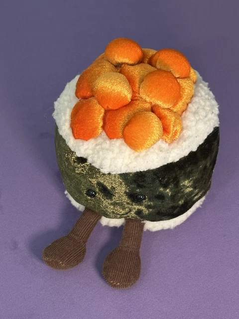 JELLYCAT AMUSEABLES SILLY Sushi Maki BNWOT Food Green Orange Rare ...