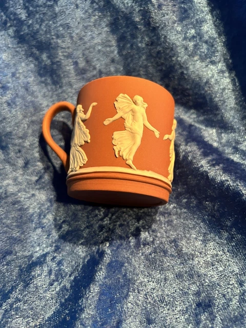 WEDGWOOD JASPERWARE TERRACOTTA Dancing Hours Demitassee Cup 2 1/4" £83. ...