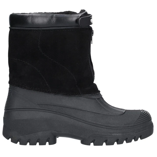 COTSWOLD VENTURE WATERPROOF Winter Boot Black rubber galosh, Hard ...