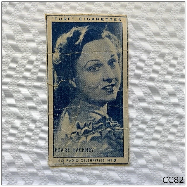 TURF CIGARETTE CARD Radio Celebrities #8 Pearl Hackney (B) (CC82) $4.99 ...