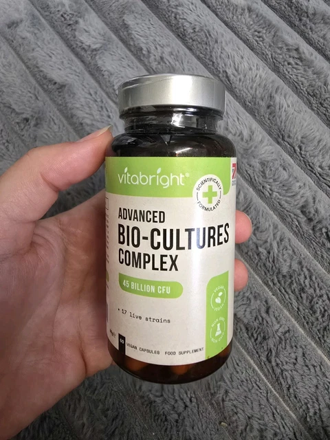 BIO CULTURES COMPLEX Pre and Probiotics 45 Billion CFU- 60 Vegan ...