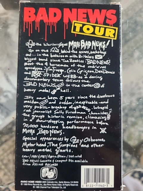 BAD NEWS TOUR (VHS) £4.46 - PicClick UK