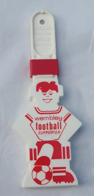 VINTAGE WEMBLEY TIFOSO calcio Clacker / Rattle LaClac molo plastica ...