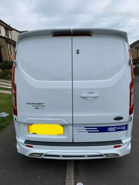 FORD TRANSIT CUSTOM Rear Bumper Spoiler At Style 2013-21 £129.00 ...