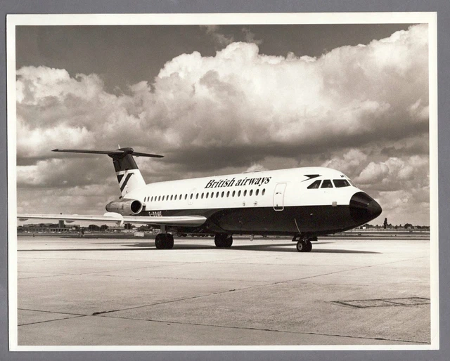 BRITISH AIRWAYS BAC1-11 G-Bbme Large Original Vintage Ba Airline Photo ...
