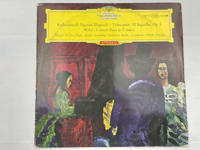MARGRIT WEBER - Rachmaninov Tcherepnin Weber * DGG RED STEREO SLPM 138 ...
