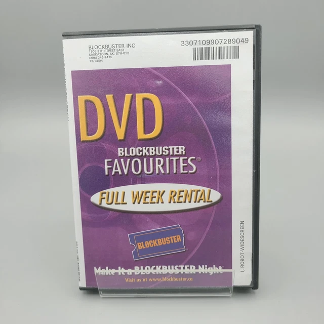 I ROBOT DVD Blockbuster Video Rental Case Will Smith Widescreen 20th ...
