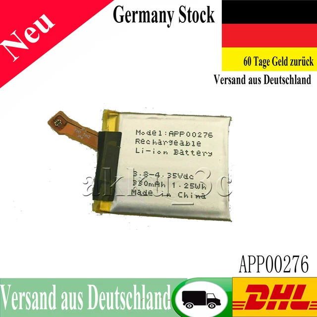 FÜR APACK APP00276 Watch Battery AKKU Batterie Replacement 330mAh EUR ...