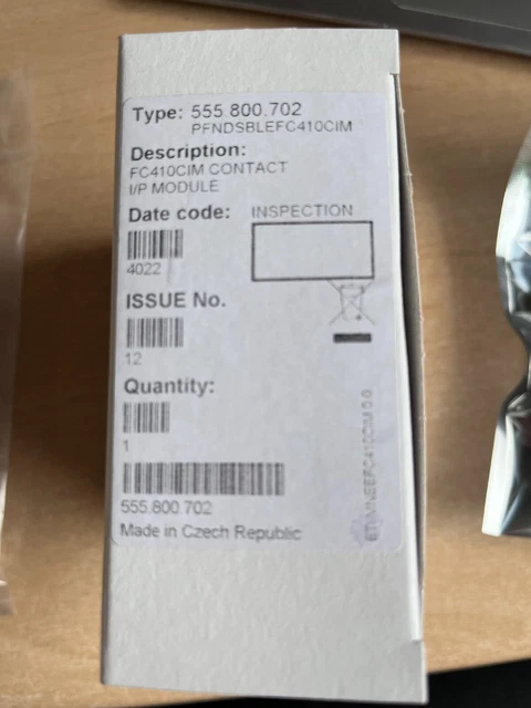 TYCO / FIRECLASS Fc410Cim Contact Input Module Tyco Pn 555.800.702 £35. ...