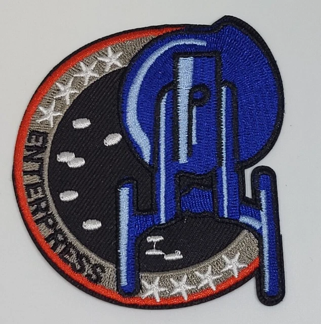 STAR TREK ENTERPRISE NX-01 Épaule Uniforme 8.9cm Grand Patch EUR 8,40 ...