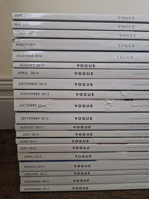 BRITISH VOGUE MAGAZINE, various years from 2012 to 2019 £5.80 - PicClick UK