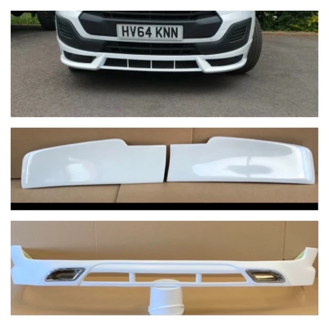 FORD TRANSIT CUSTOM 2013/2018 Bodykit Font/Rear Splitter/ Barn Door ...