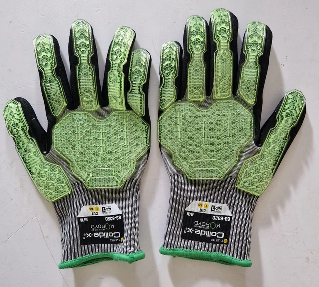 TILSATEC COLLIDE-X3 MEDIUM weight impact level 3 gloves ,sandy nitrile ...