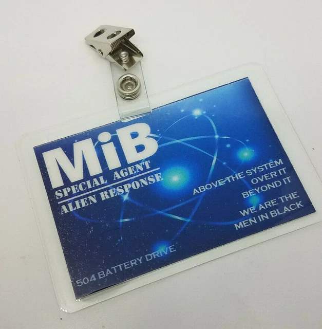 MEN IN BLACK ID Badge-Special Agent Alien Response costume prop cosplay ...