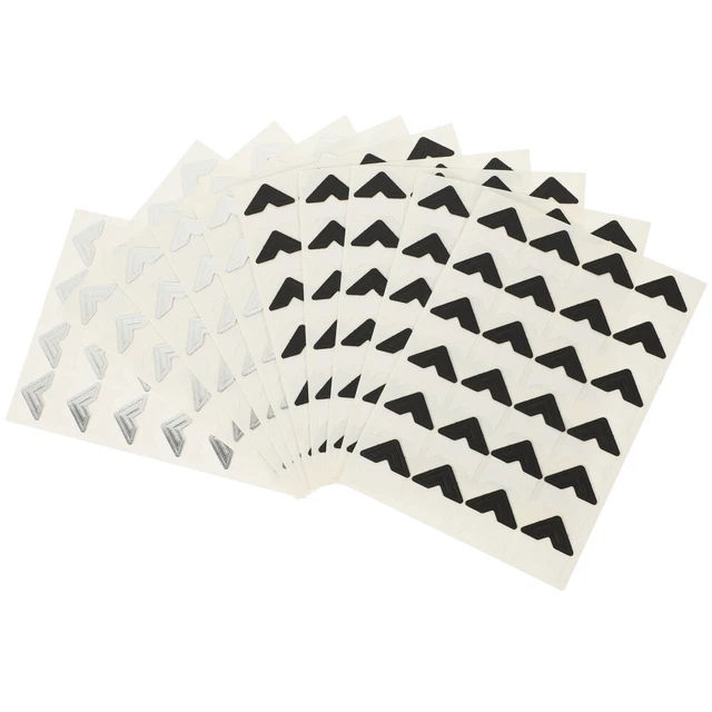 10 SHEETS DIY Photo Album Corner Stickers Scrapbooking Corners Picture ...