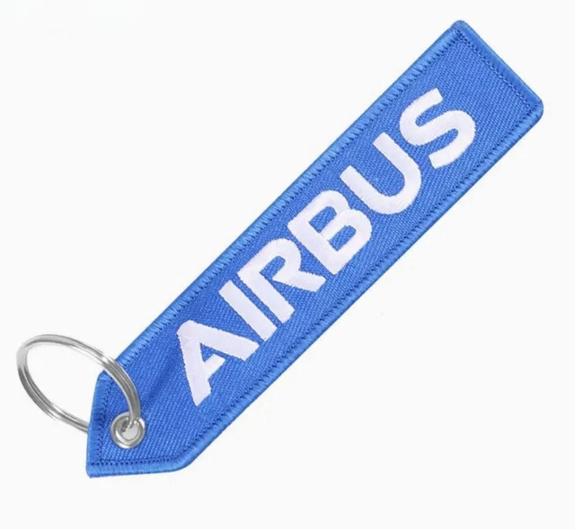 AIRBUS JET AIRLINER Flight Key chain Embroidered Collectable patch ...