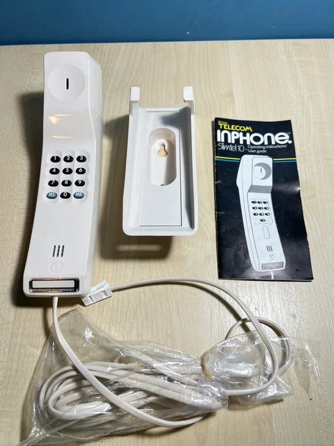 VINTAGE BRITISH TELECOM Inphone Slimtel 10 Landline phone. Working £11. ...