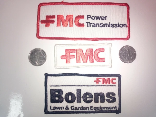 VINTAGE FMC POWER Transmission, FMC & Bolens FMC Patches Badges (Lot of ...