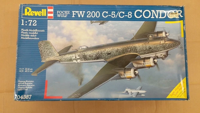 REVELL 1:72 FOCKE-WULF FW-200 C-5/C-8 CONDOR Aircraft Model Kit 04387 ...