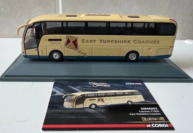 CORGI OOC EAST YORKSHIRE COACHES COACH BUS CAETANO CT650 OM46402 1:76 ...