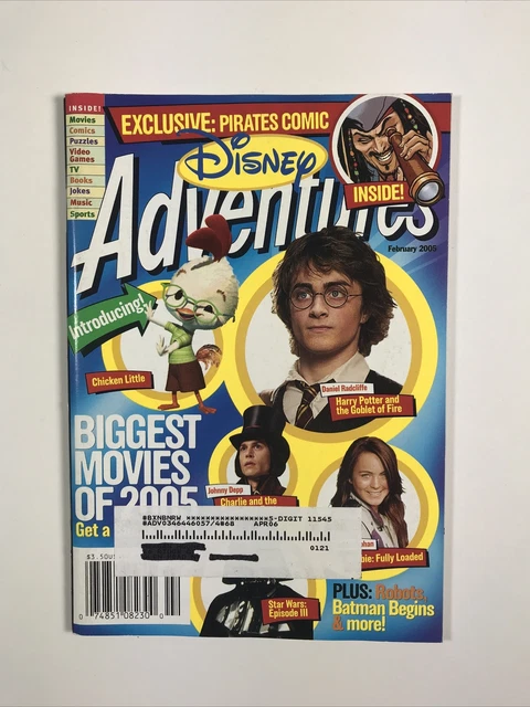 DISNEY ADVENTURES MAGAZINE (February 2005) Harry Potter, Star Wars III ...