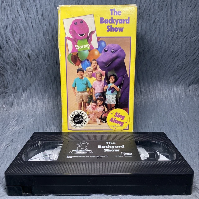 BARNEY THE BACKYARD Show Sing Along VHS Tape 1992 Lyons Group ...