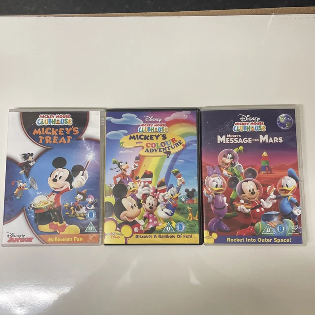 DISNEY PLAYHOUSE DVD Lot / Mickey Mouse Clubhouse / Message from Mars ...