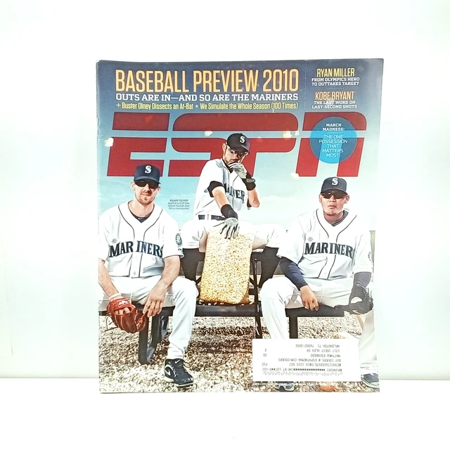 ESPN MAGAZINE 5 aprile 2010 Seattle Mariners Cliff Lee Ichiro Suzuki ...