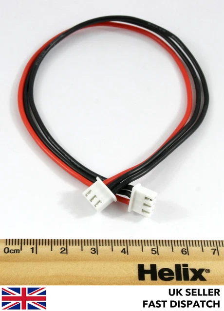 2S JST-XH BALANCE Charge Cable Lead Wire Plug 210mm Lipo RC 2 Cell 7.4v ...