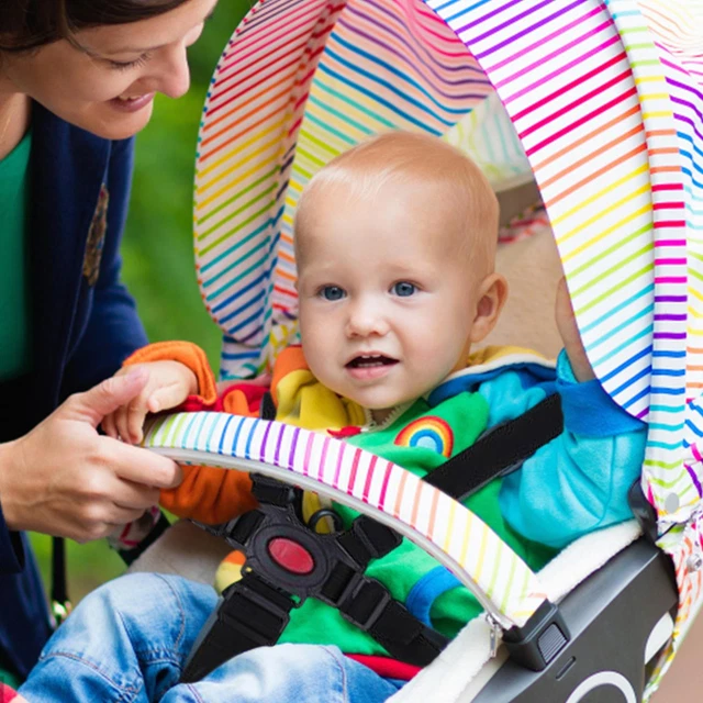 UNIVERSAL BABY STROLLER Safety Strap 5 Point Safety Harness Locking ...