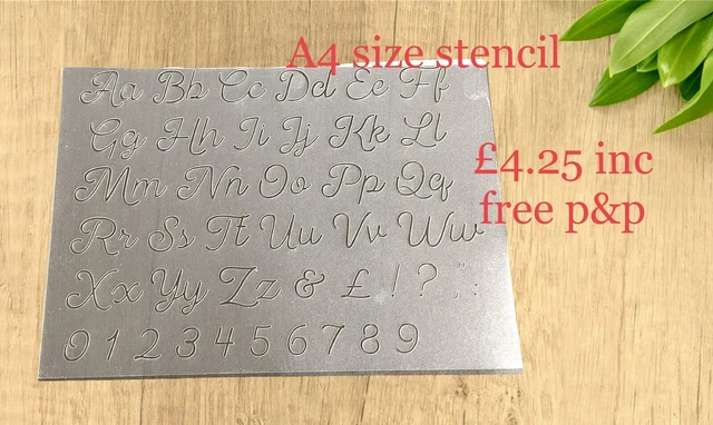 ALPHABET LETTERS STENCIL For Painting Template Card Making Craft ...