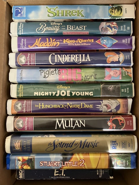 VTG WALT DISNEY VHS Tapes Clamshell Movie Lot Masterpiece Classics Kids ...
