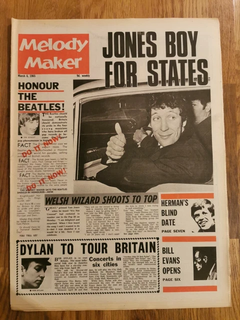 MELODY MAKER NEWSPAPER March 6th 1965 Beatles Bob Dylan cover EUR 19,74 - PicClick IT