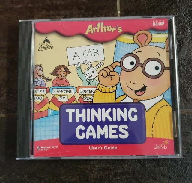 ARTHUR'S THINKING GAMES PC 1999 The Learning Company Windows WIN 98 95 ...