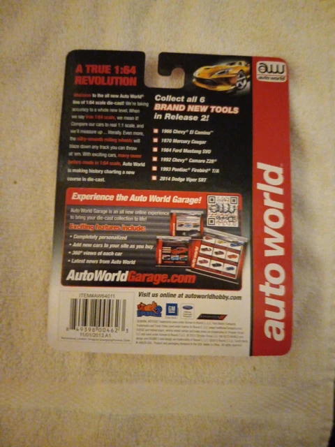 AUTO WORLD CHASE 1992 Camaro Z28 Ultra Red / White Stripes/ First ...