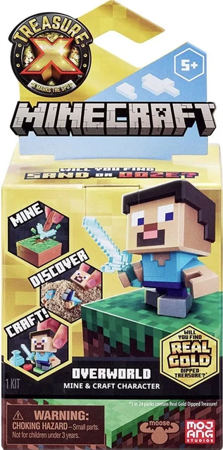 MINECRAFT GAME OVERWORLD Treasure X Mine and Craft Character - Sealed £ ...